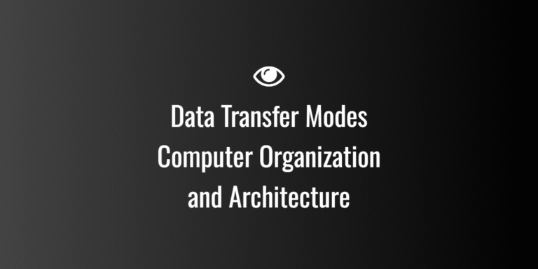 Data Transfer Modes — Peripheral devices and their characteristics